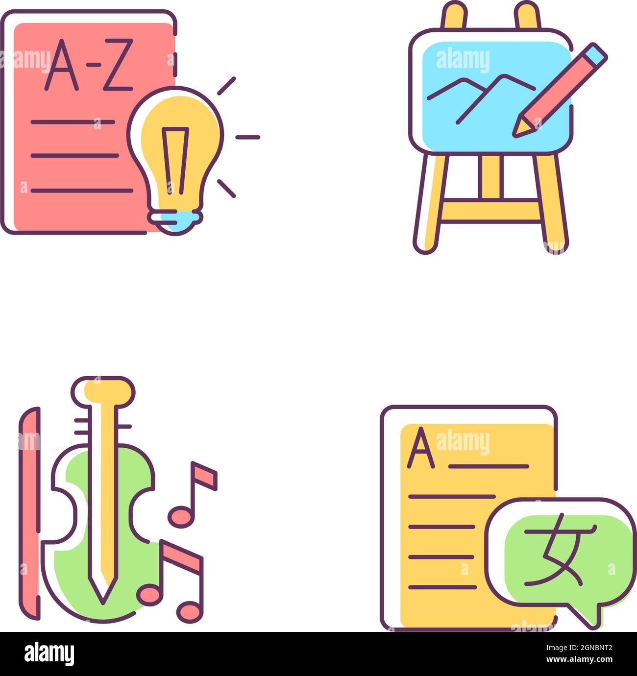 College subjects list Cut Out Stock Images & Pictures - Alamy