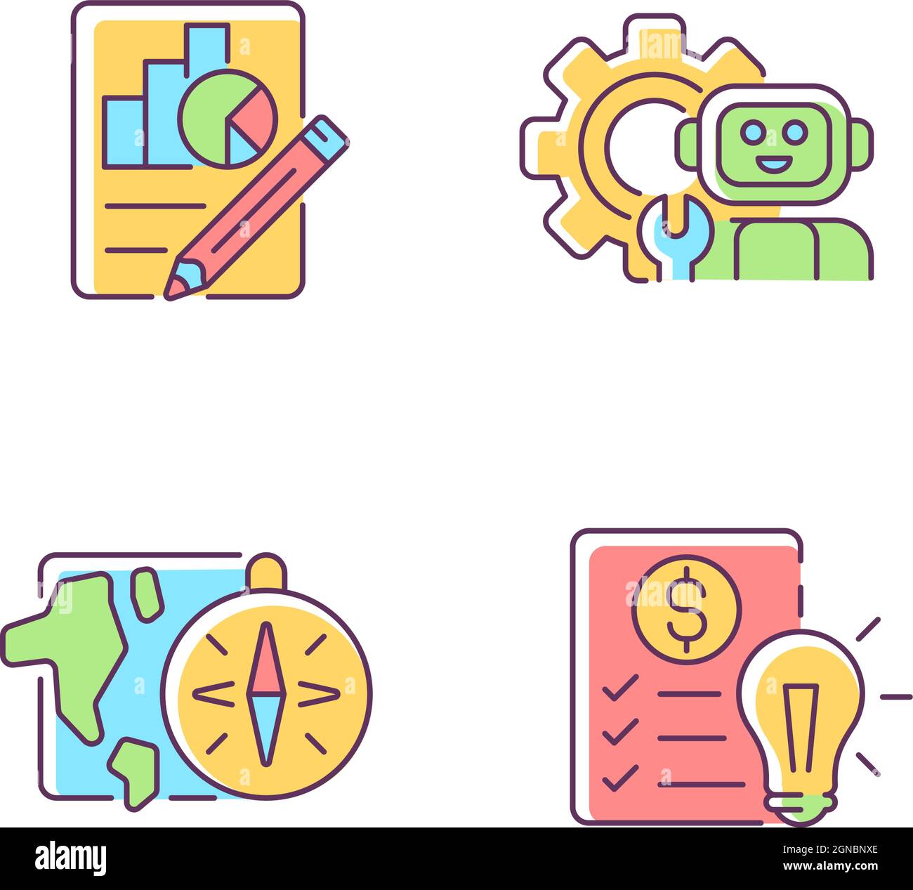 Diversity of school subjects RGB color icons set Stock Vector Image ... Diversity of school subjects RGB color icons set Stock Vector Image ...