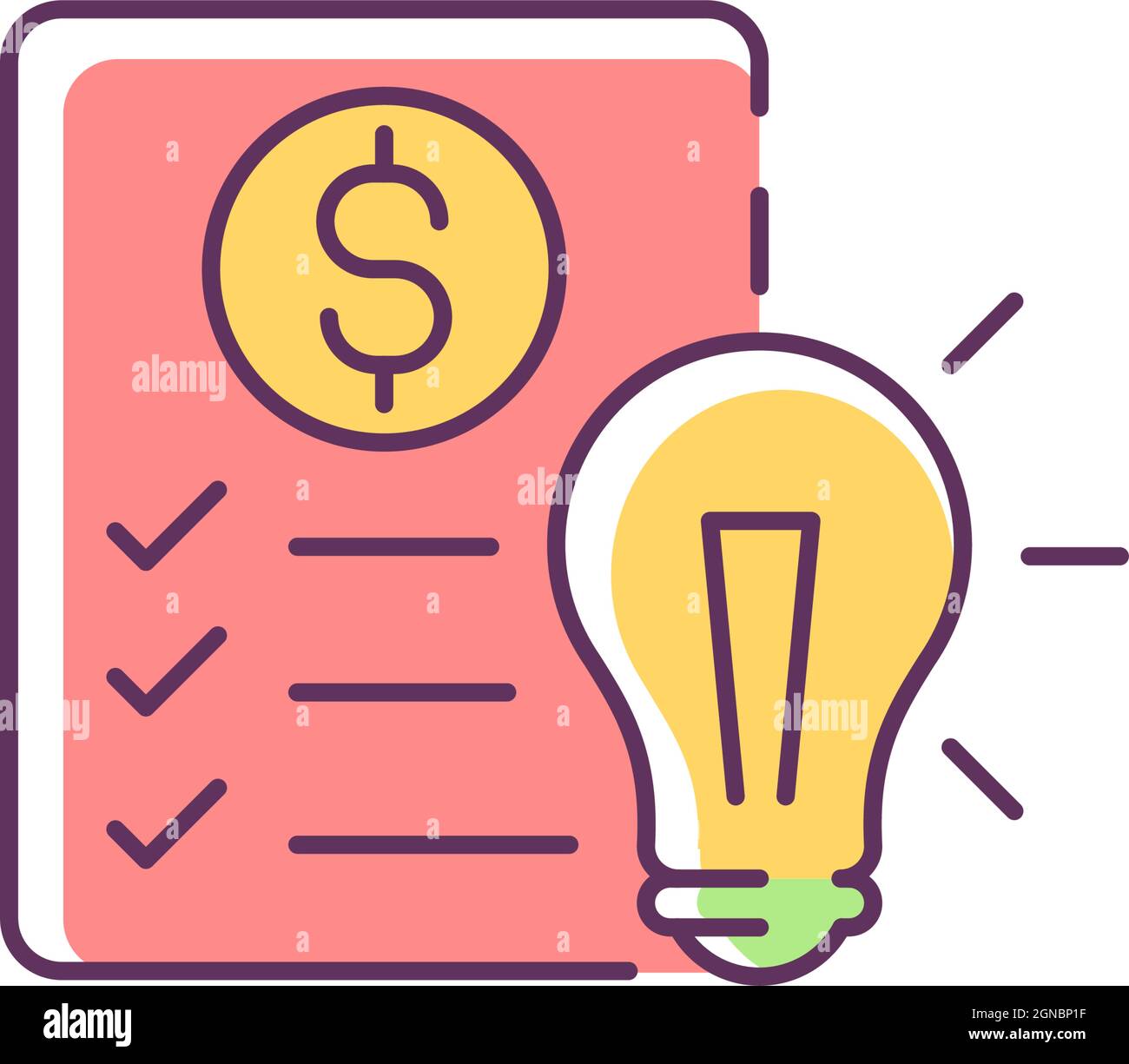 Financial literacy RGB color icon Stock Vector Image & Art - Alamy