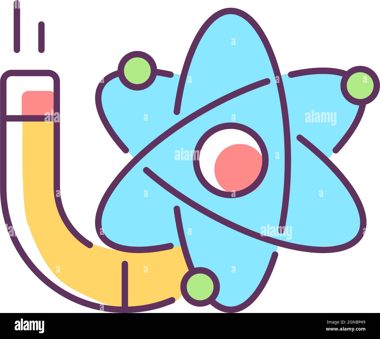 Physics RGB color icon Stock Vector Image & Art - Alamy
