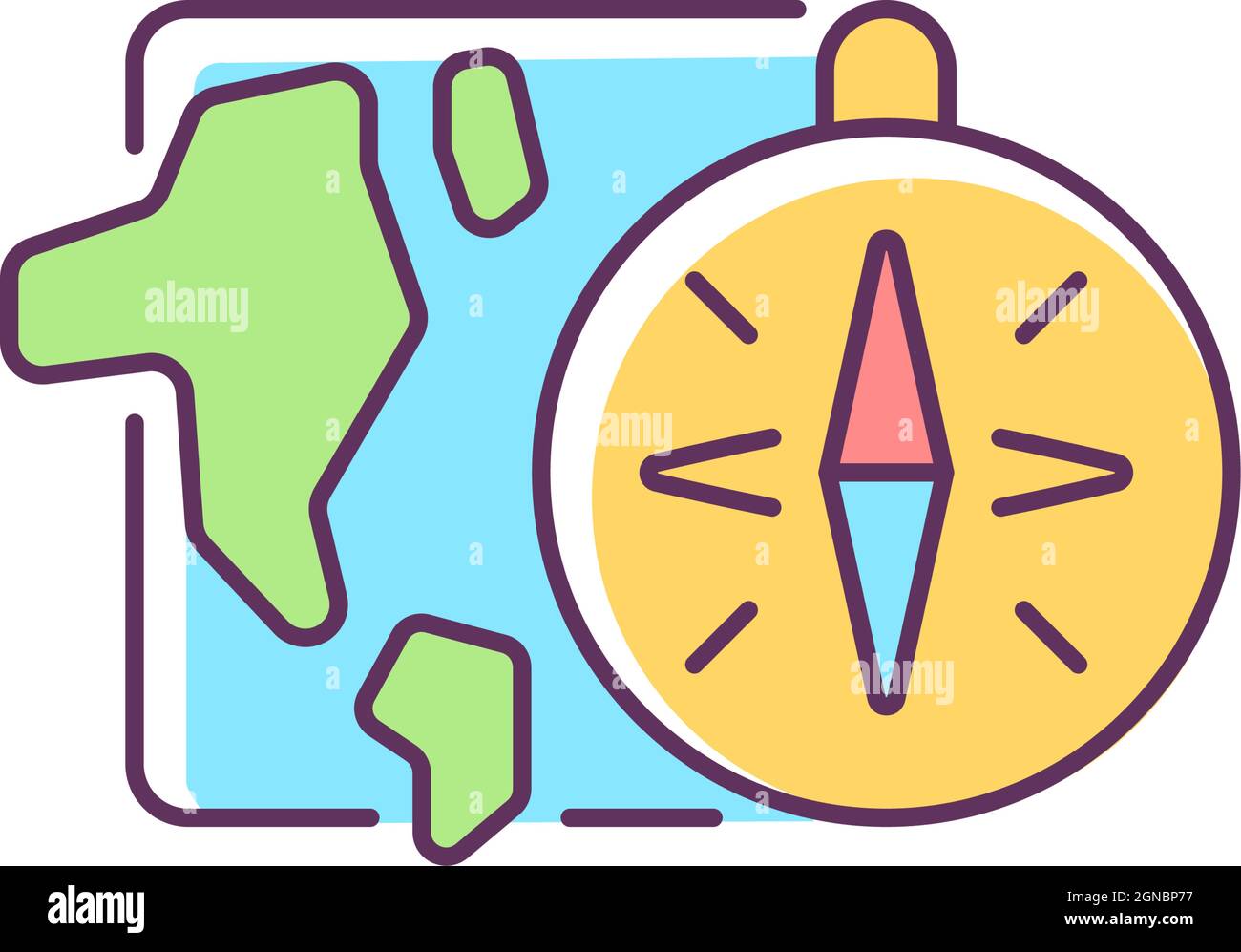 Geography RGB color icon Stock Vector Image & Art - Alamy