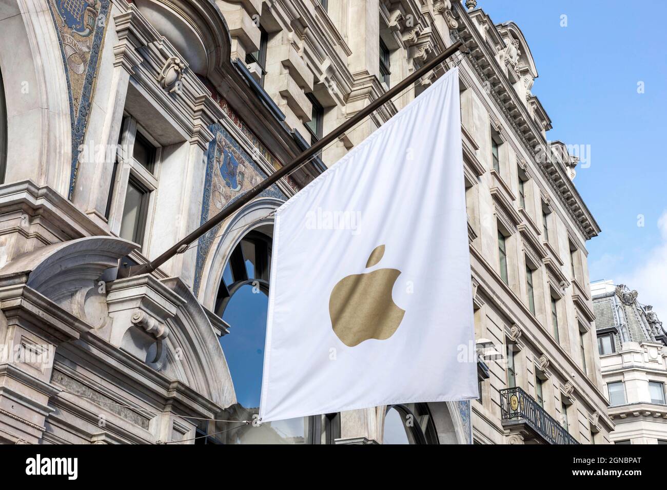 London, UK. 24th Sep, 2021. Apple logo seen at their flagship store on ...