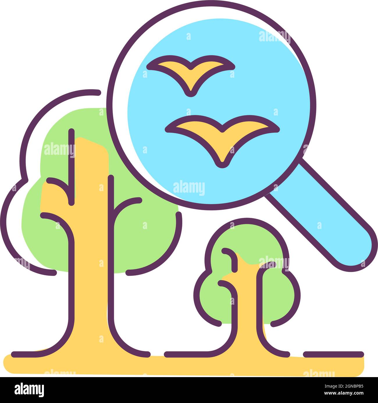 Environmental science RGB color icon Stock Vector Image & Art - Alamy