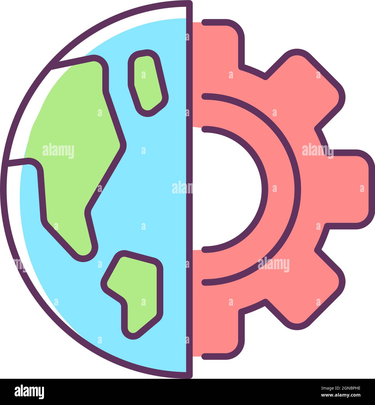 Earth science RGB color icon Stock Vector Image & Art - Alamy