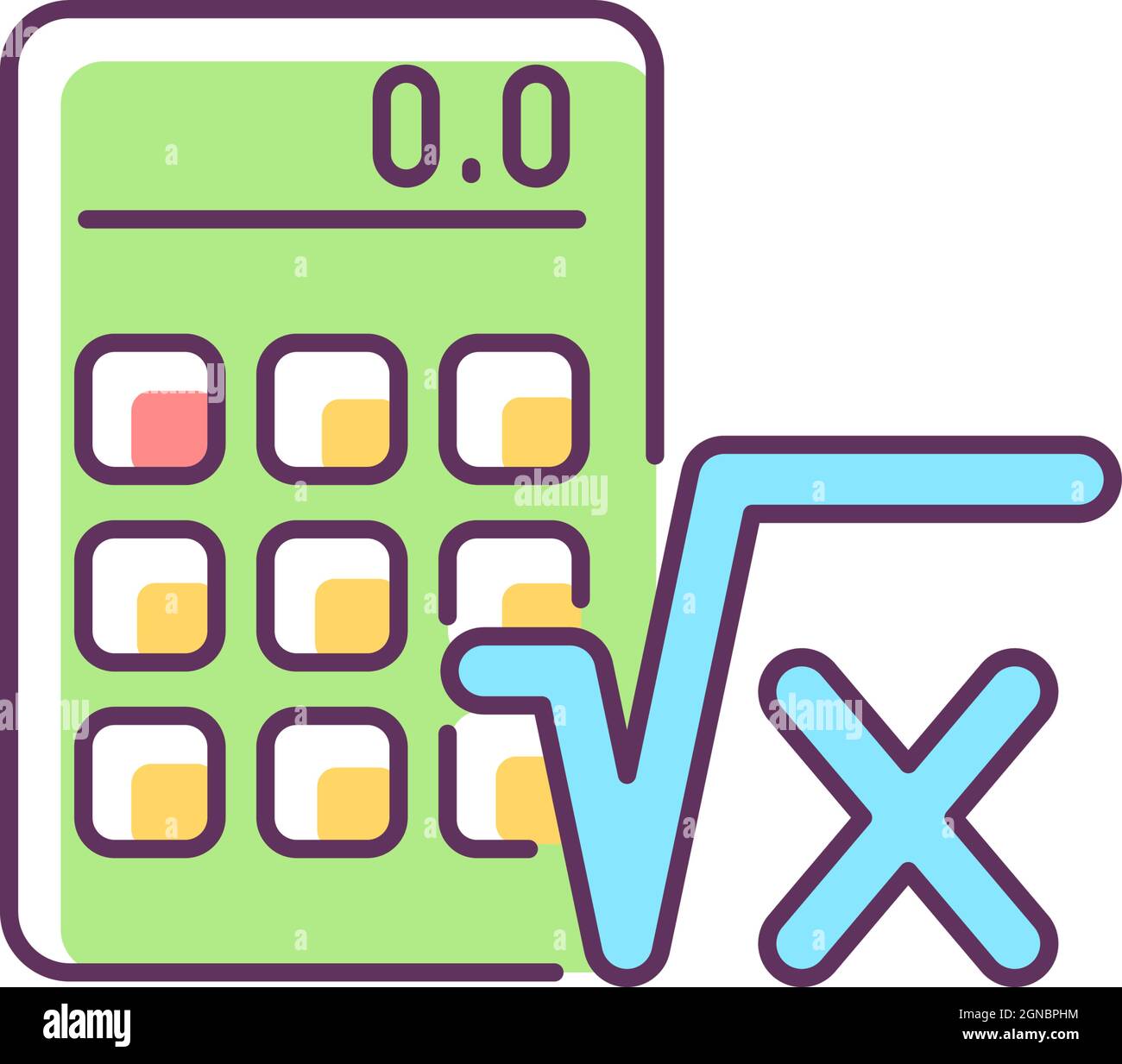 Algebra RGB color icon Stock Vector Image & Art - Alamy