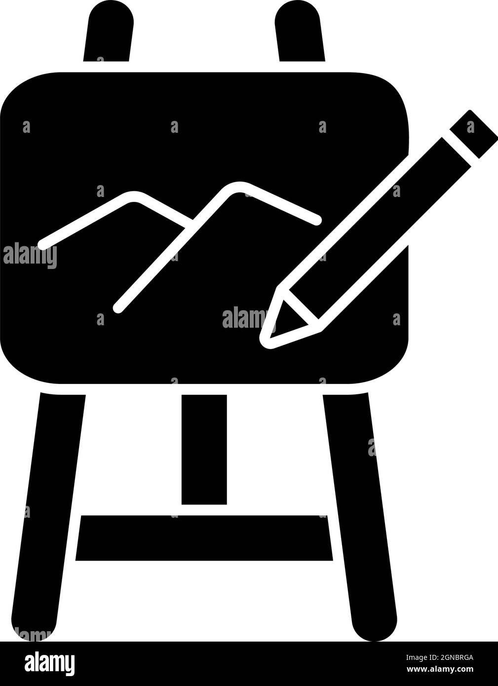 Art black glyph icon Stock Vector Image & Art - Alamy