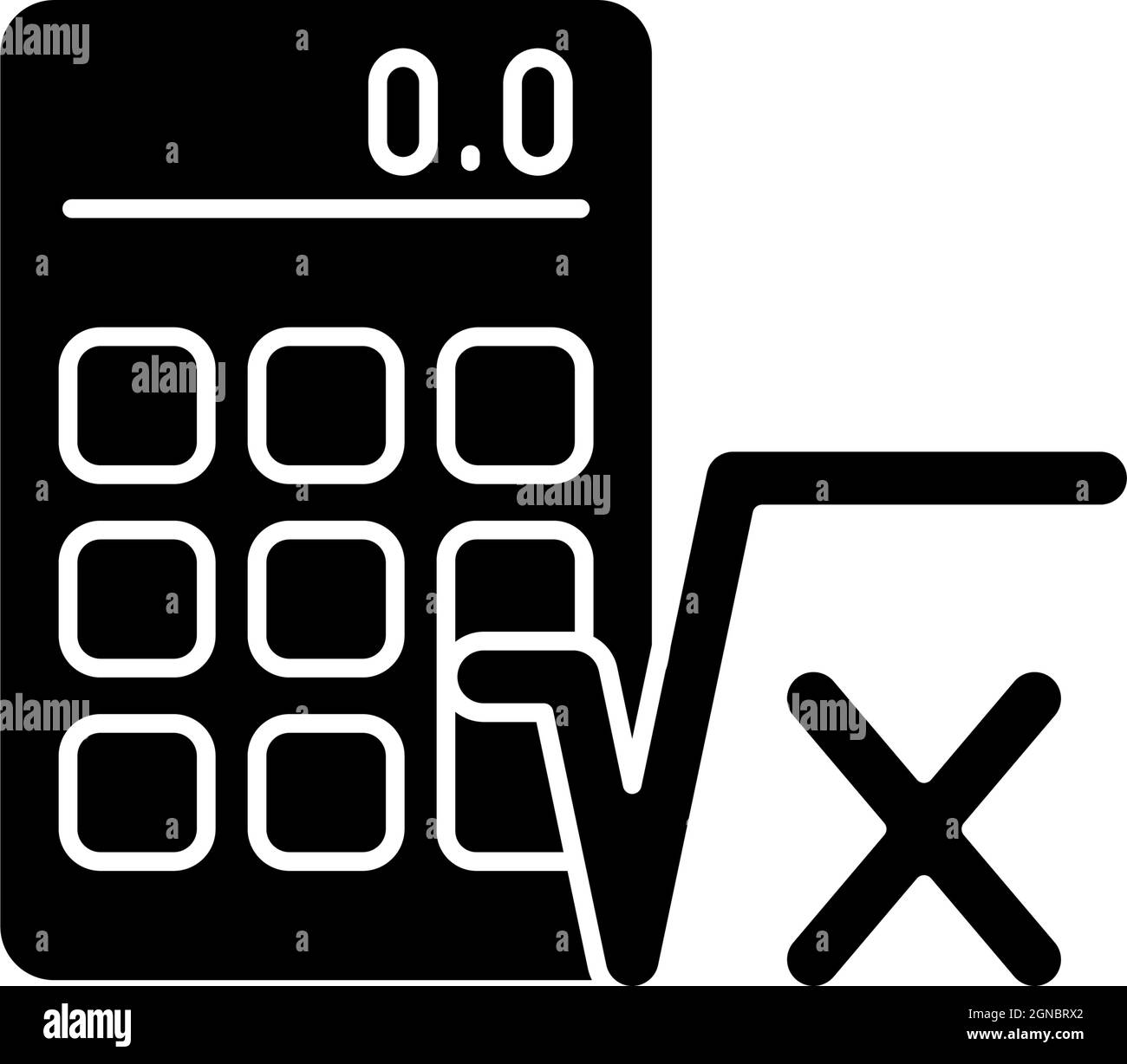 Algebra black glyph icon Stock Vector Image & Art - Alamy