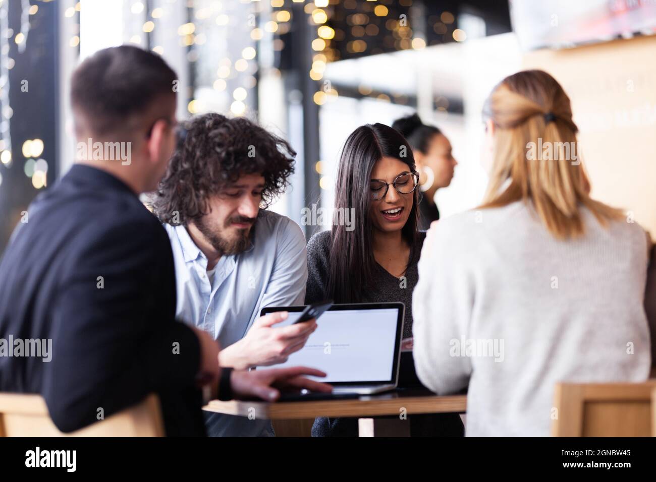 Conversation positive hi-res stock photography and images - Alamy
