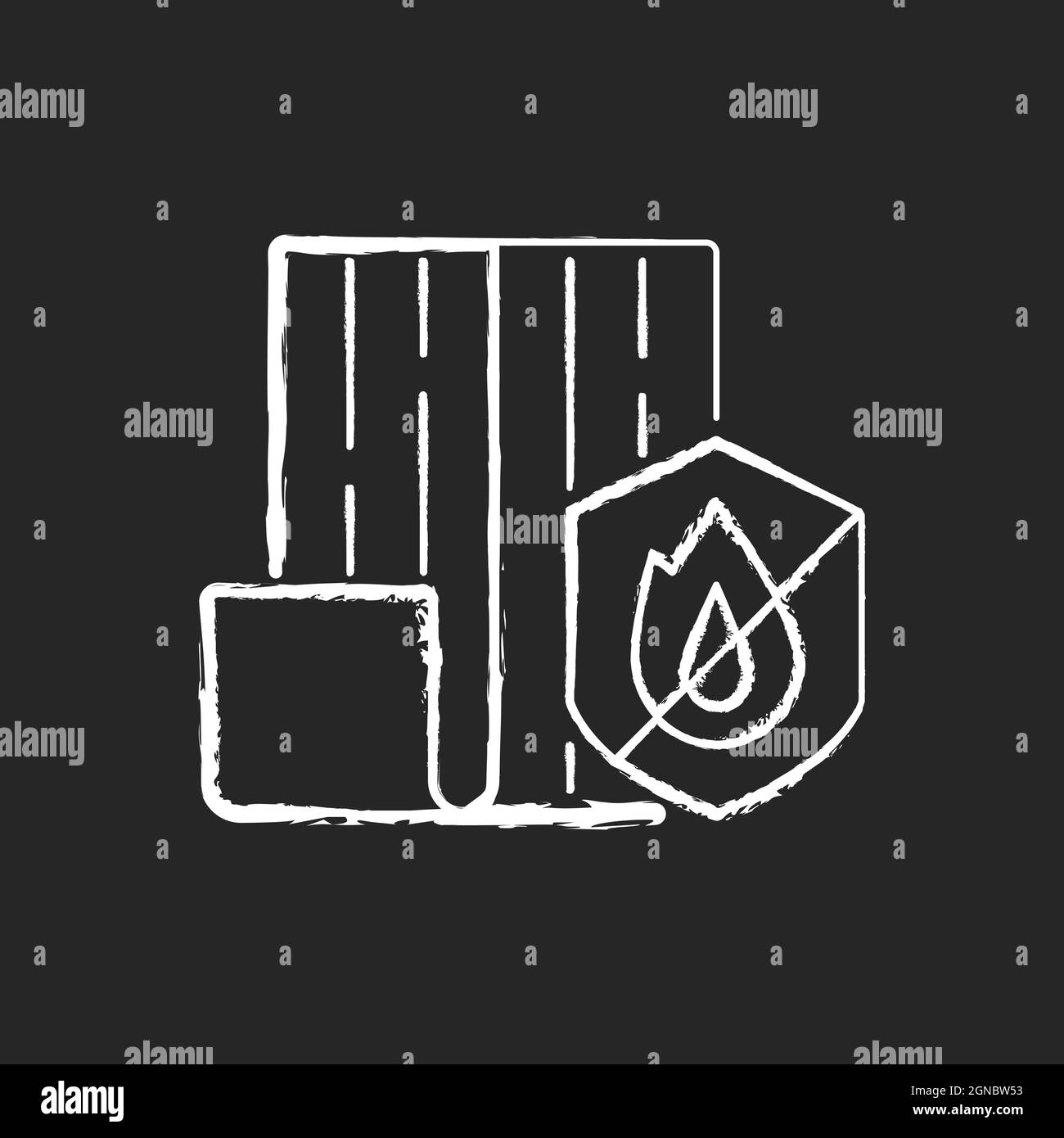 Fire drawn chalk on Stock Vector Images - Alamy