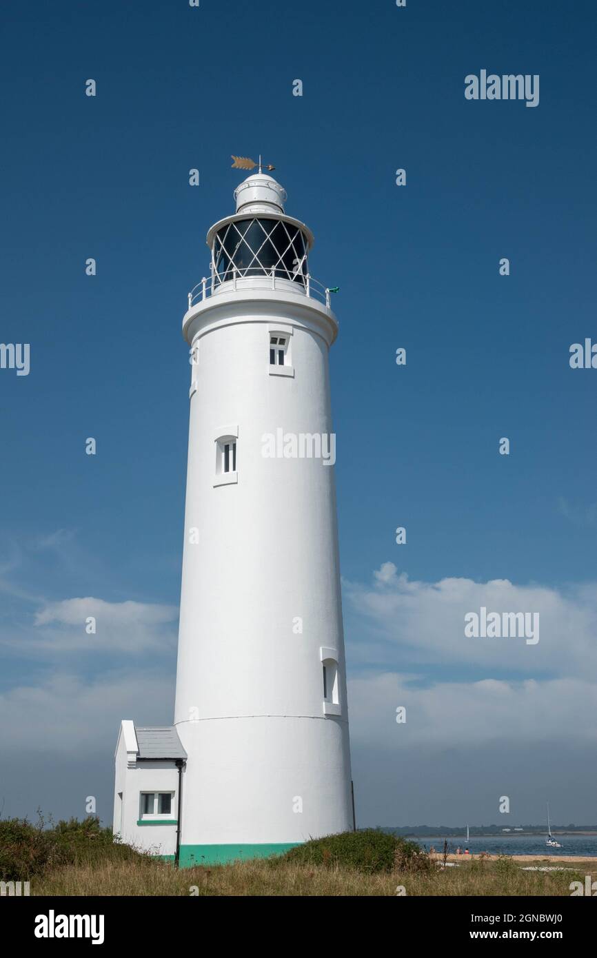 Hurst Point Lighthouse is located at Hurst Point in the English county ...