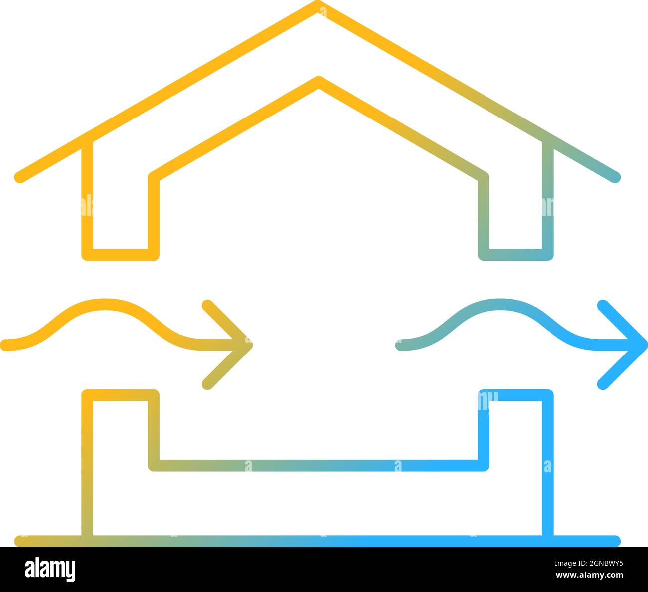 Ventilation system gradient linear vector icon Stock Vector Image & Art - Alamy