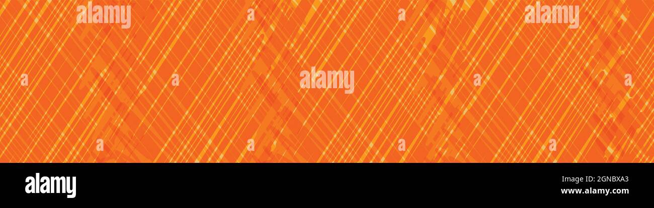 Diagonal scrim linen weave texture vector border. Seamless orange color ...