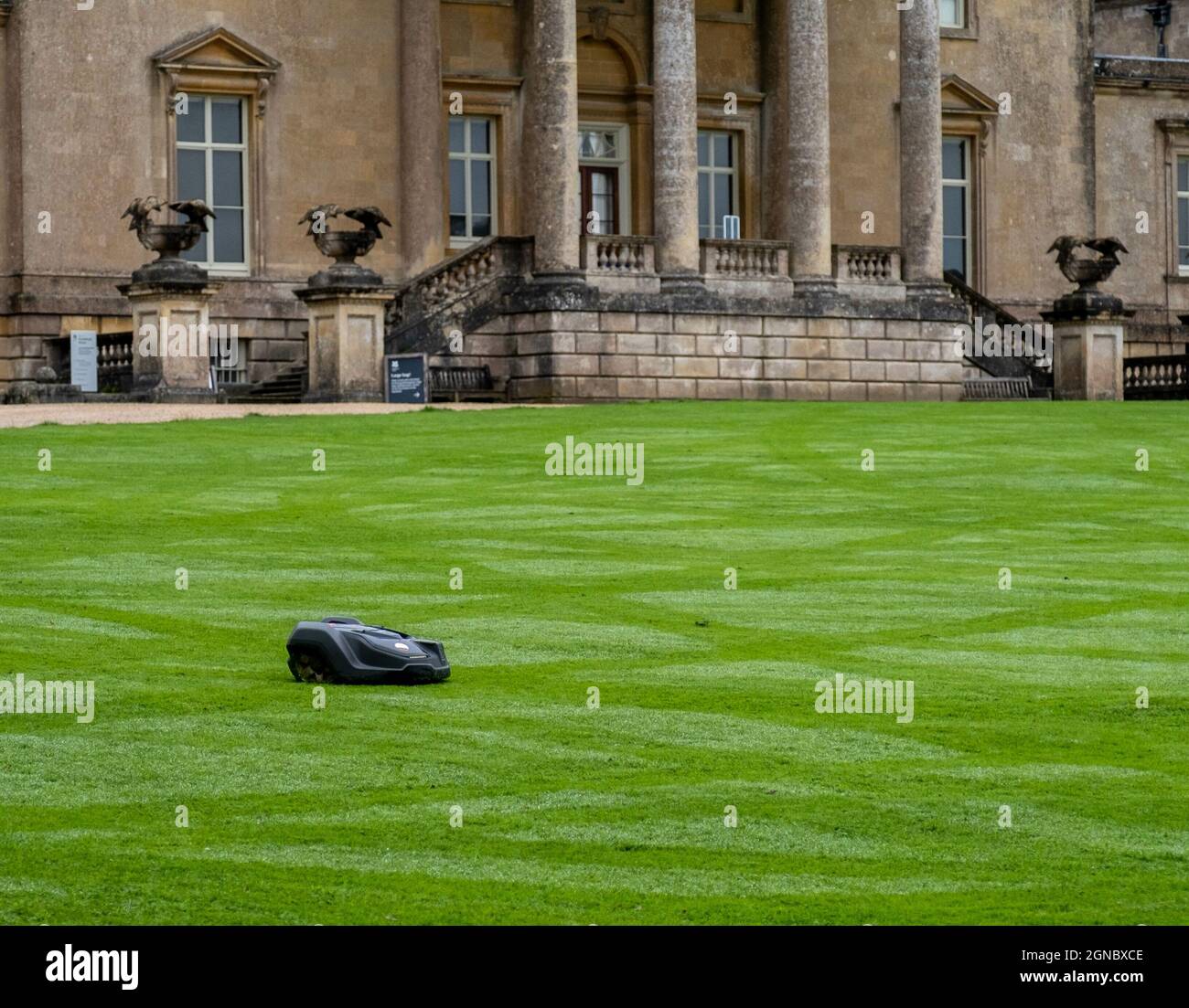 STOURHEAD, UNITED KINGDOM - Aug 20, 2021: The 18th-century Palladian ...