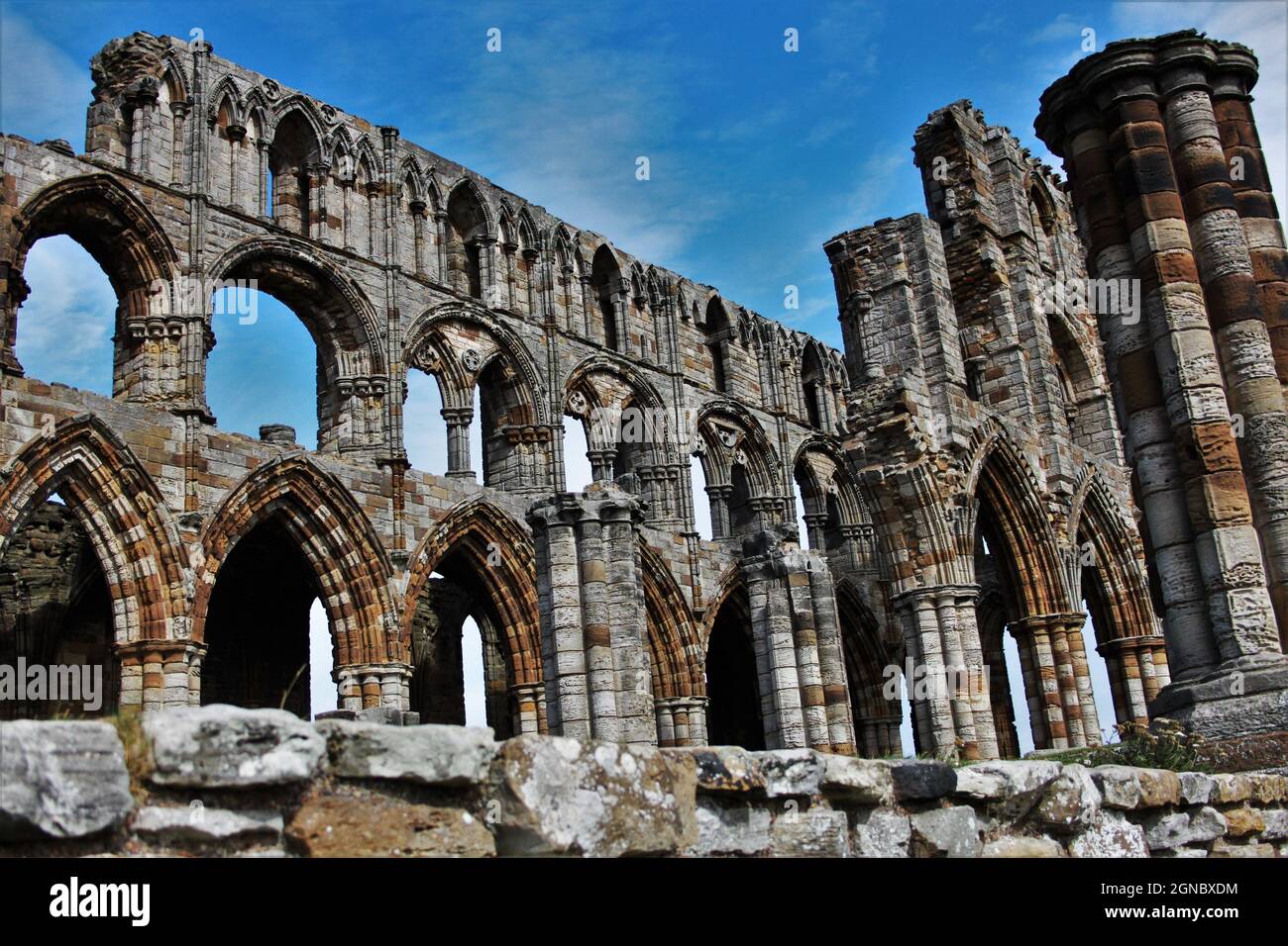 Gothic Whitby Abbey Stock Photo - Alamy