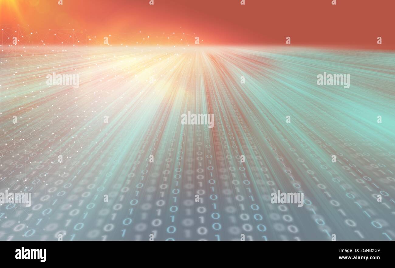 Fast and speedy Internet connection concept, transmiting of big data ...