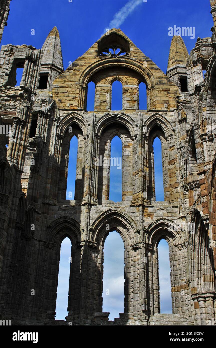 Gothic Whitby Abbey Stock Photo - Alamy