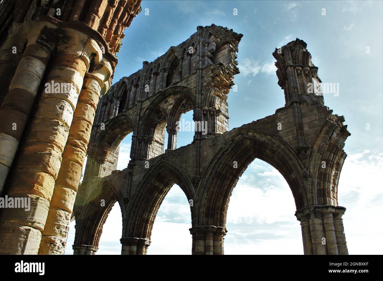 Gothic Whitby Abbey Stock Photo - Alamy