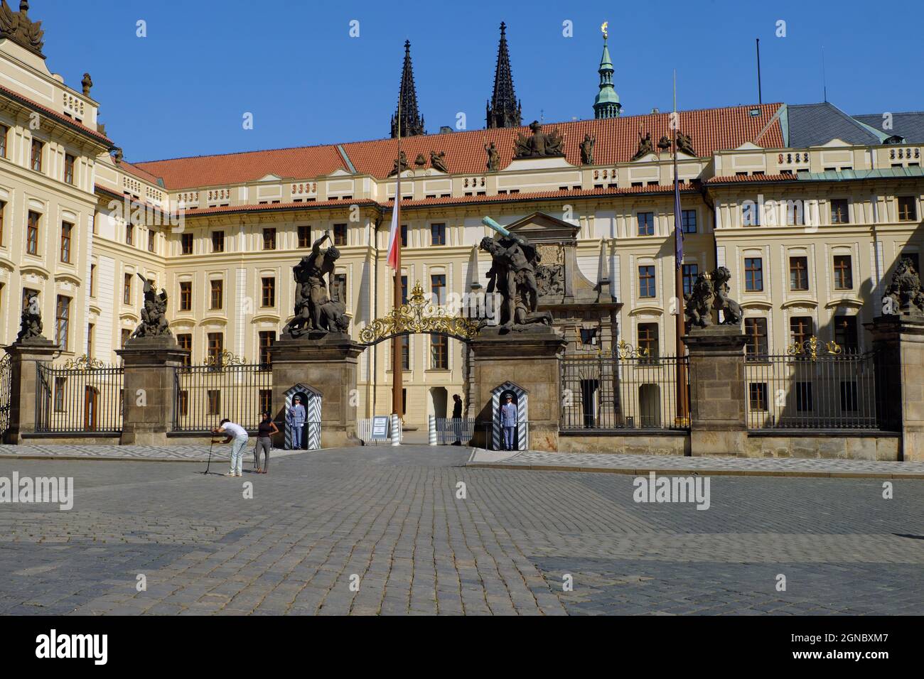 Matthias Gate, Prague Castle Stock Photo - Alamy