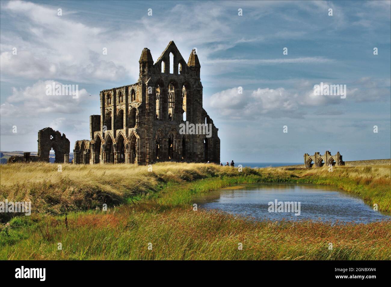 Gothic Whitby Abbey Stock Photo - Alamy