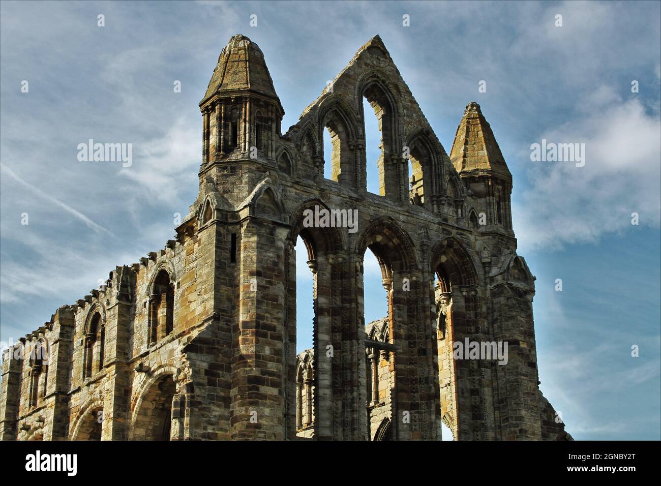 Gothic Whitby Abbey Stock Photo - Alamy