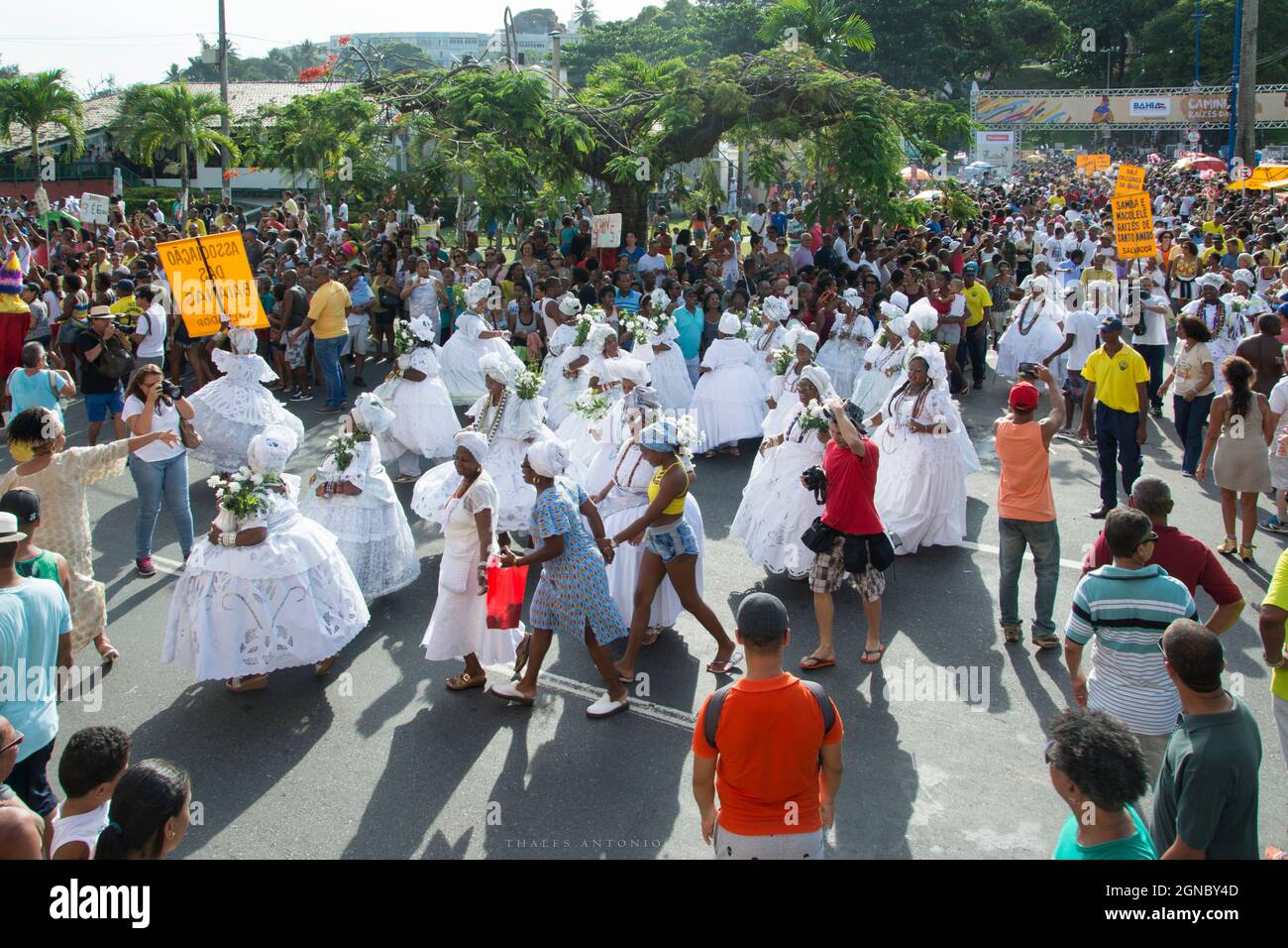 Salvador, Bahia, Brazil - January 24, 2016: Cultural Roots Walk. Held ... Salvador, Bahia, Brazil - January 24, 2016: Cultural Roots Walk. Held ...