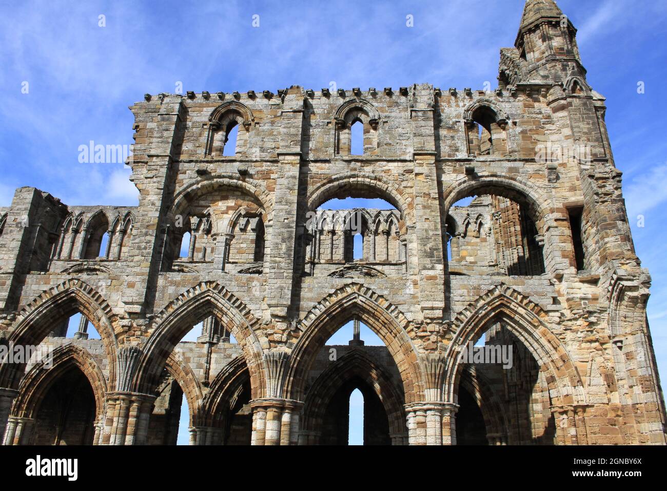 Gothic Whitby Abbey Stock Photo - Alamy