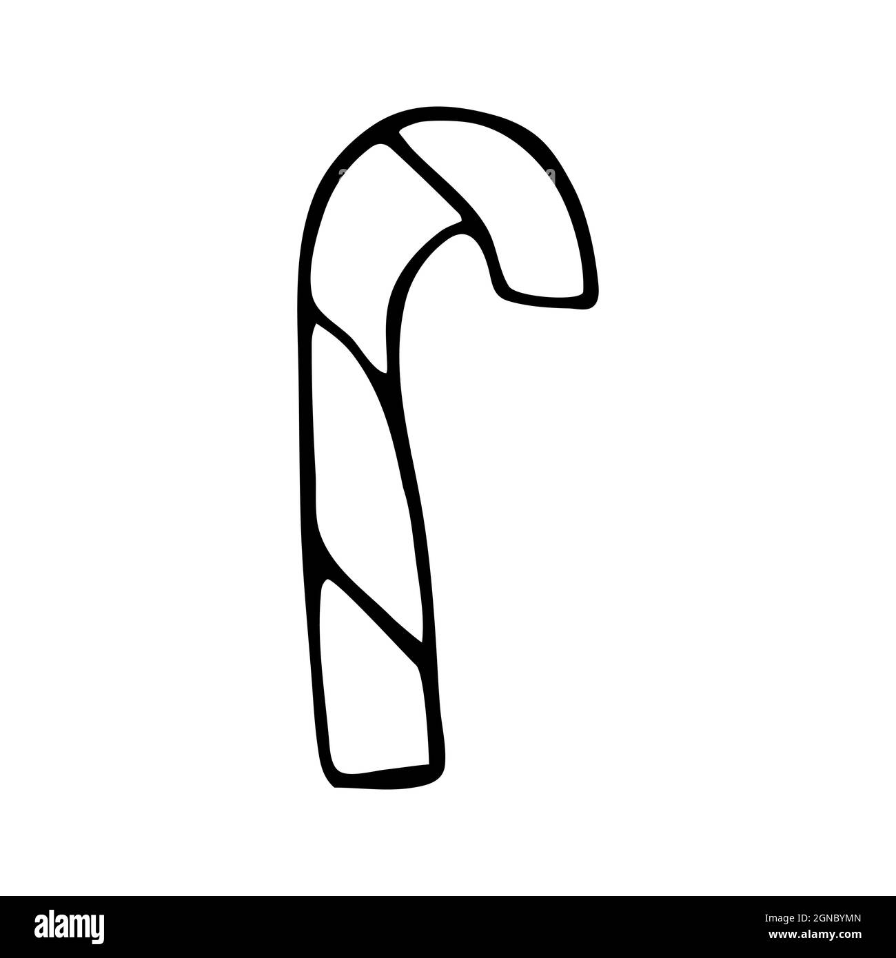 Hand drawn doodle style christmas candy in vector. Isolated ...