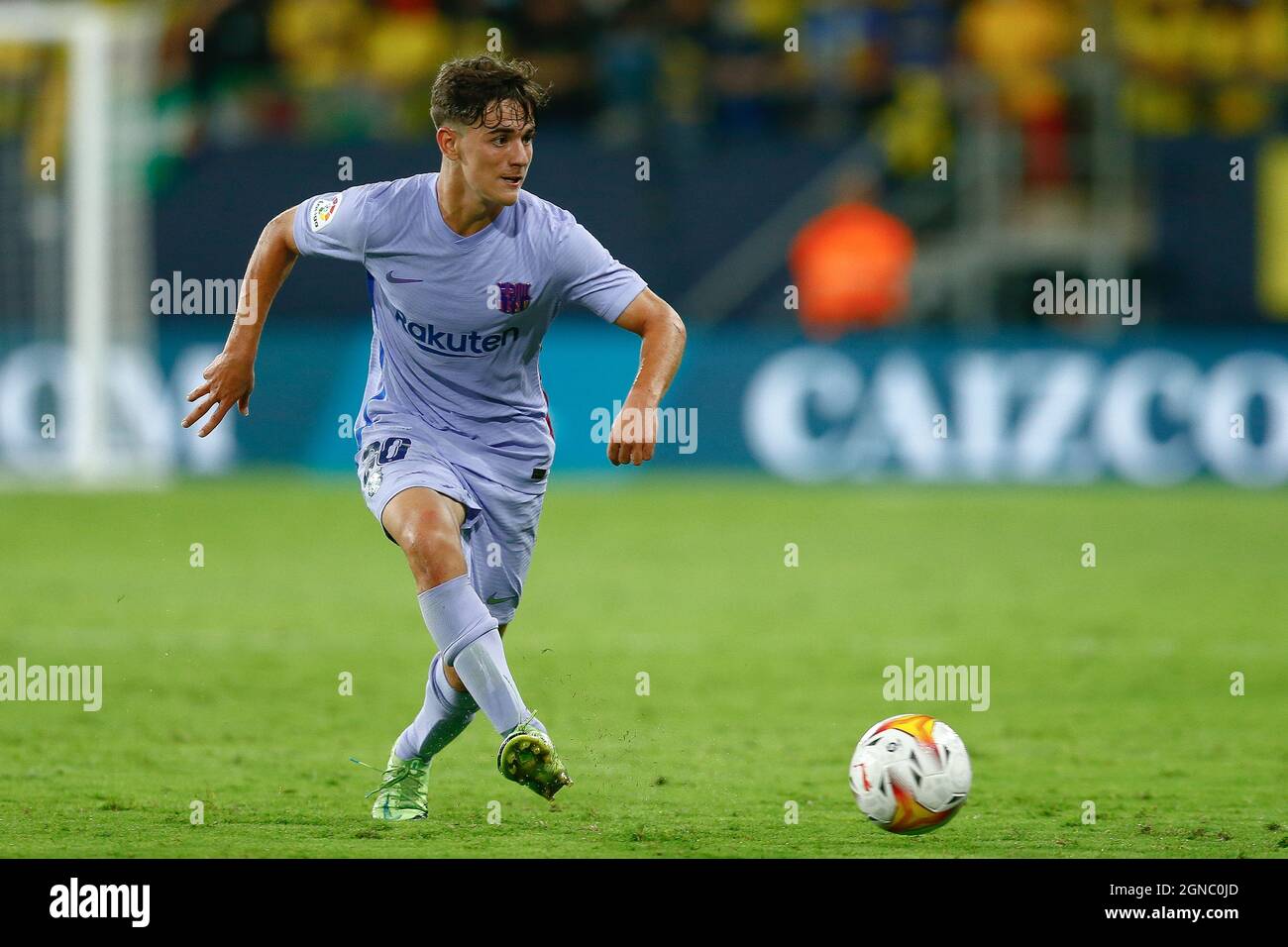 Gavi Paez of FC Barcelona during the La Liga match between Cadiz CF v ...
