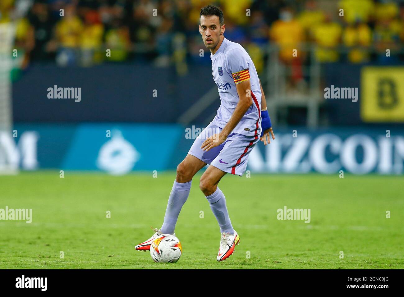 Sergio Busquets of FC Barcelona during the La Liga match between Cadiz ...