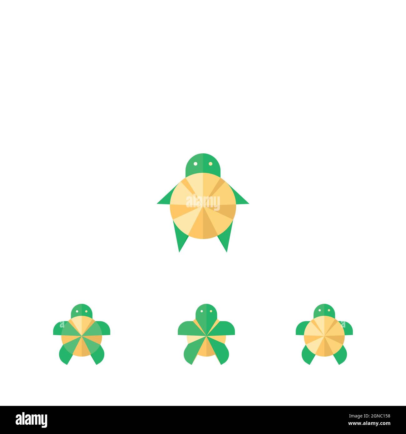 Turtle design logo vector. Turtle animal vector Stock Vector Image ...