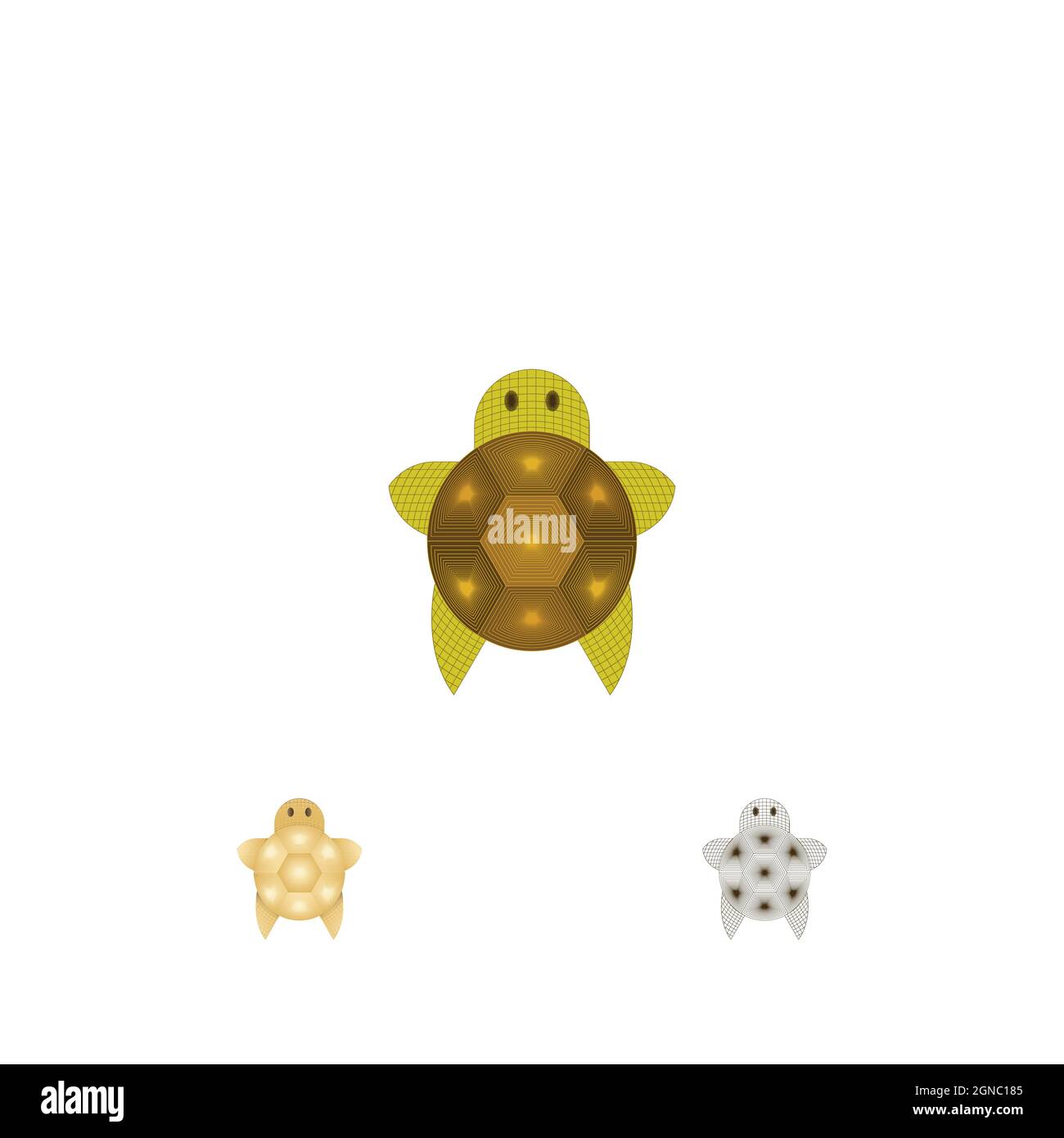 Turtle design logo vector. Turtle animal vector Stock Vector Image ...