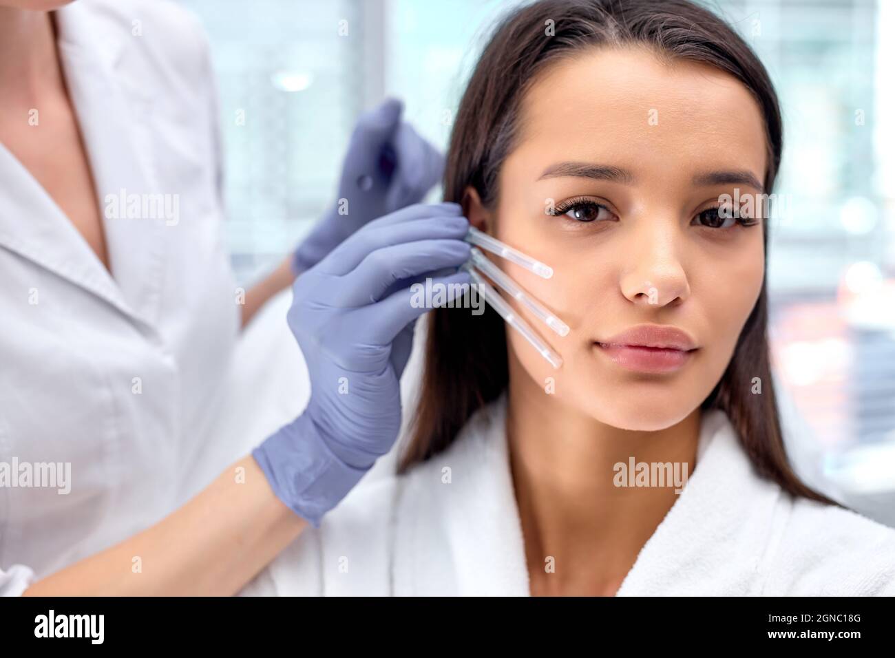 Aesthetic beauty anti aging, face lifting surgery for gorgeous client ...