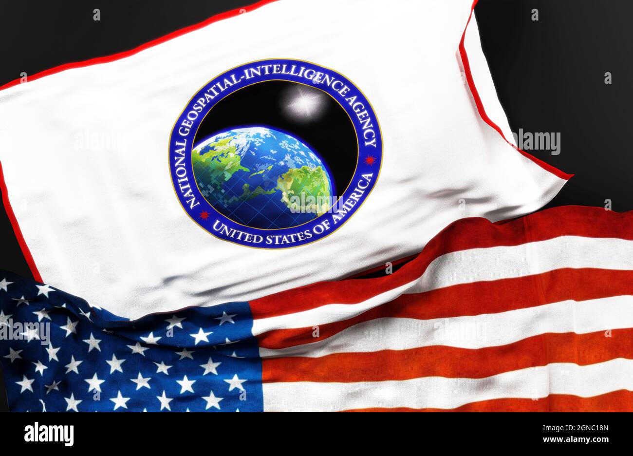 Flag of the United States National Geospatial to Intelligence Agency ...