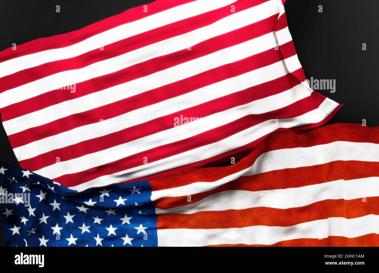 1776 American Flag Waving