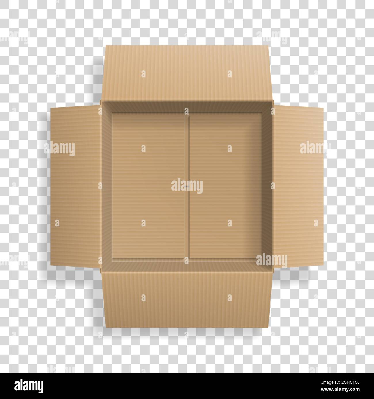 Open paper box above Stock Vector Images - Alamy