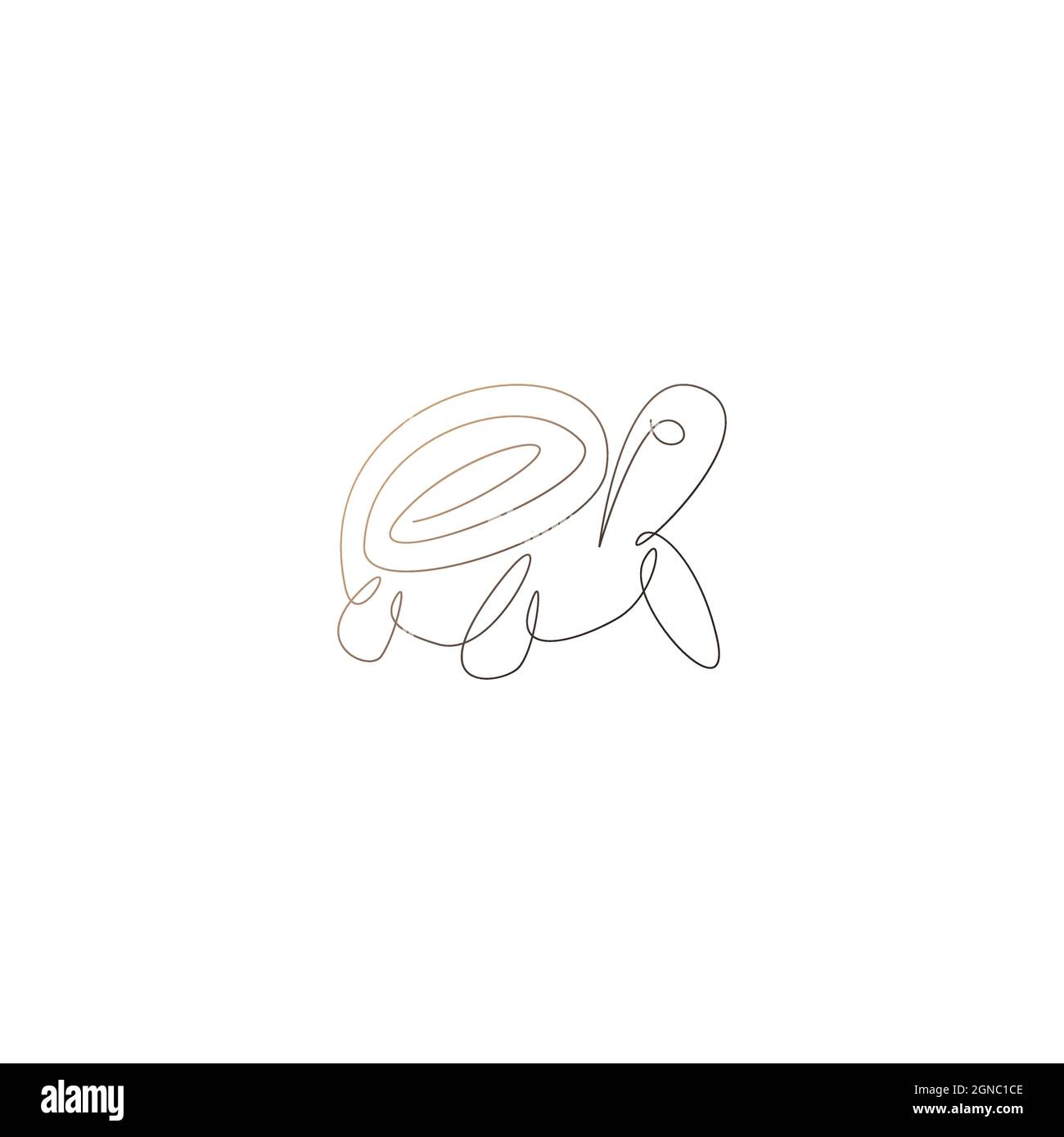 Turtle design logo vector. Turtle animal vector Stock Vector Image ...