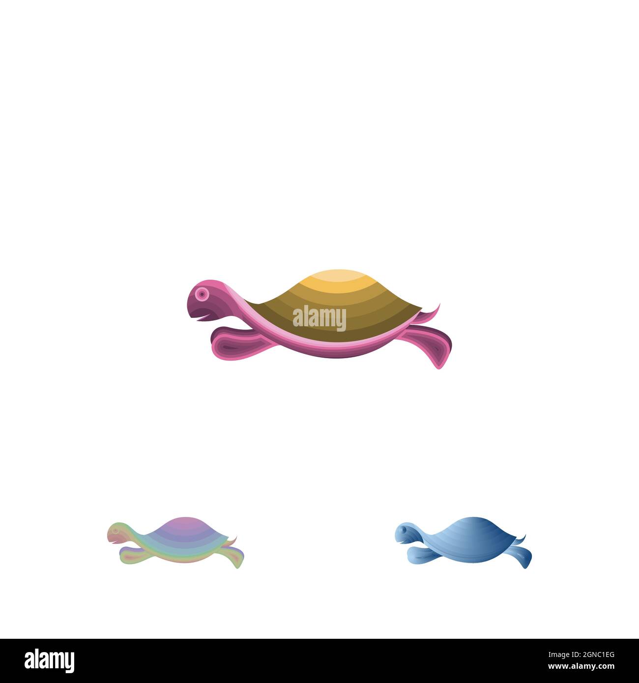 Turtle design logo vector. Turtle animal vector Stock Vector Image ...