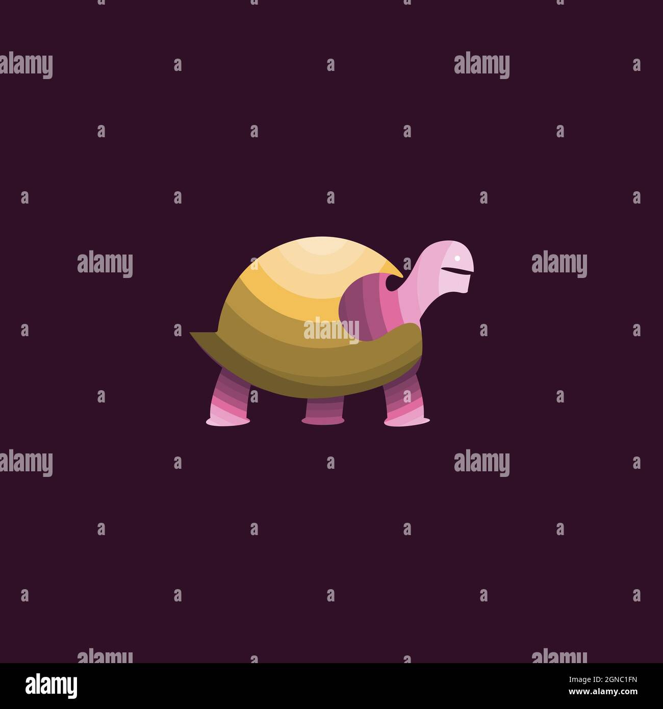 Turtle design logo vector. Turtle animal vector Stock Vector Image ...