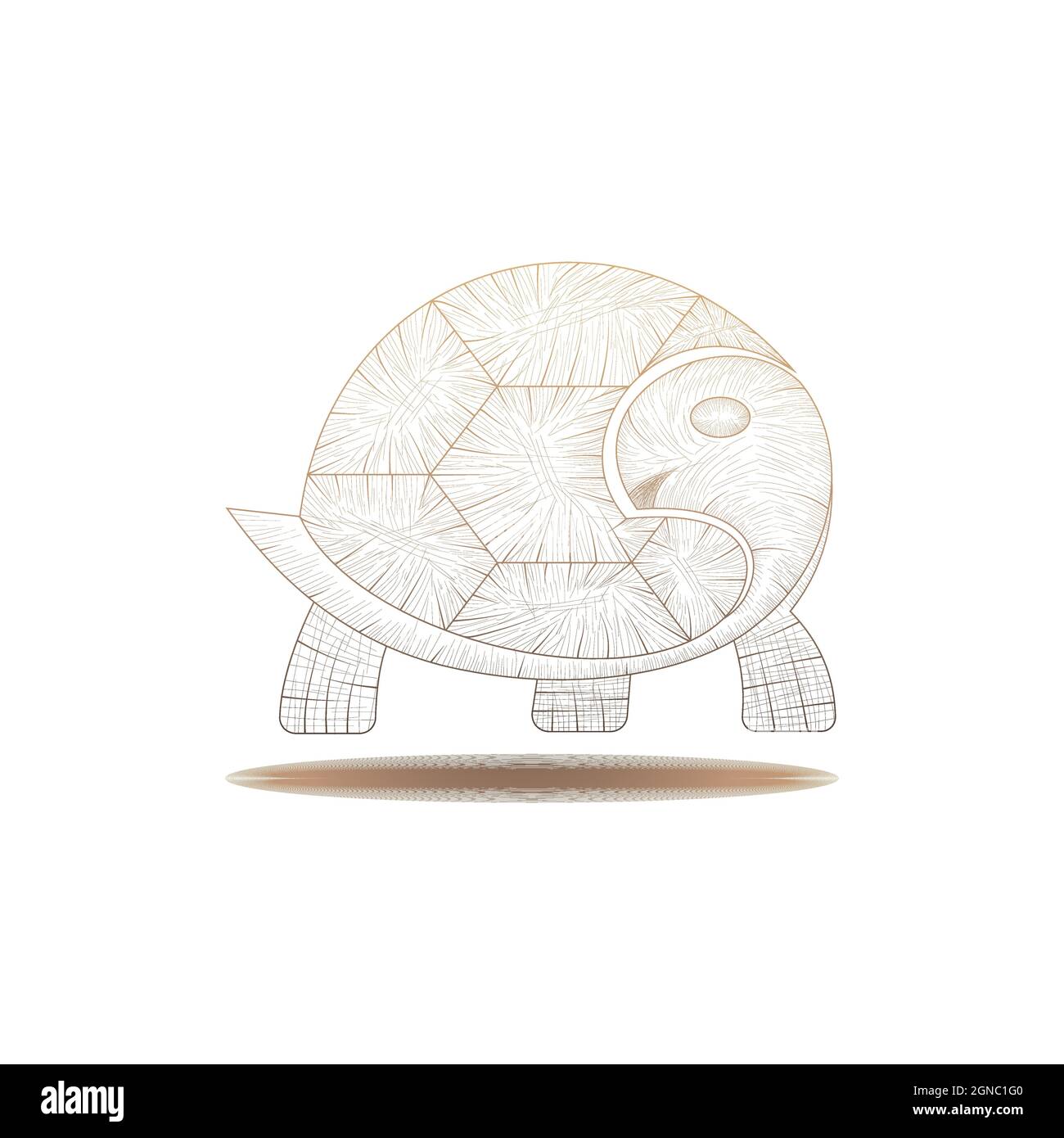 Turtle design logo vector. Turtle animal vector Stock Vector Image ...