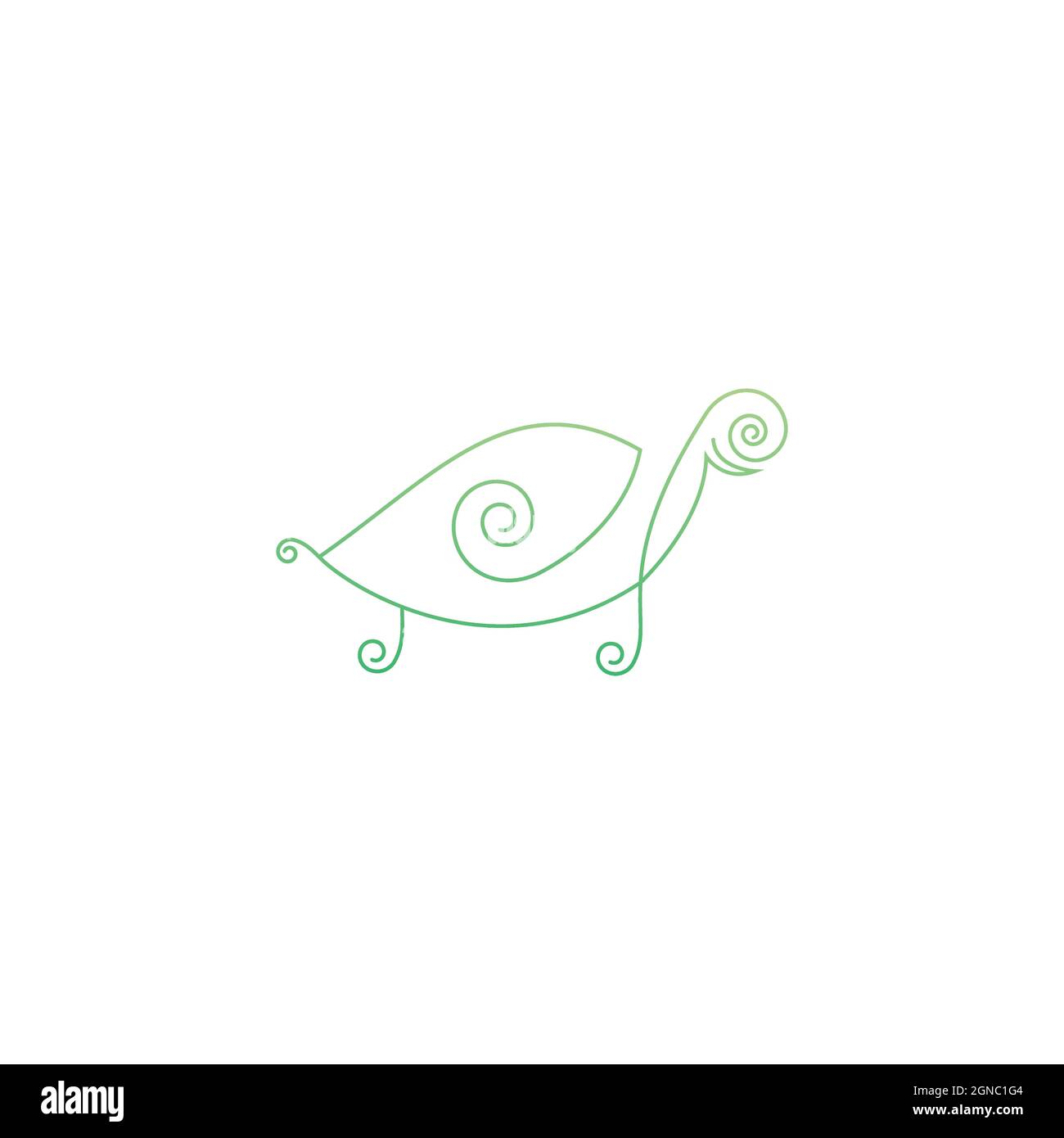 Turtle design logo vector. Turtle animal vector Stock Vector Image ...