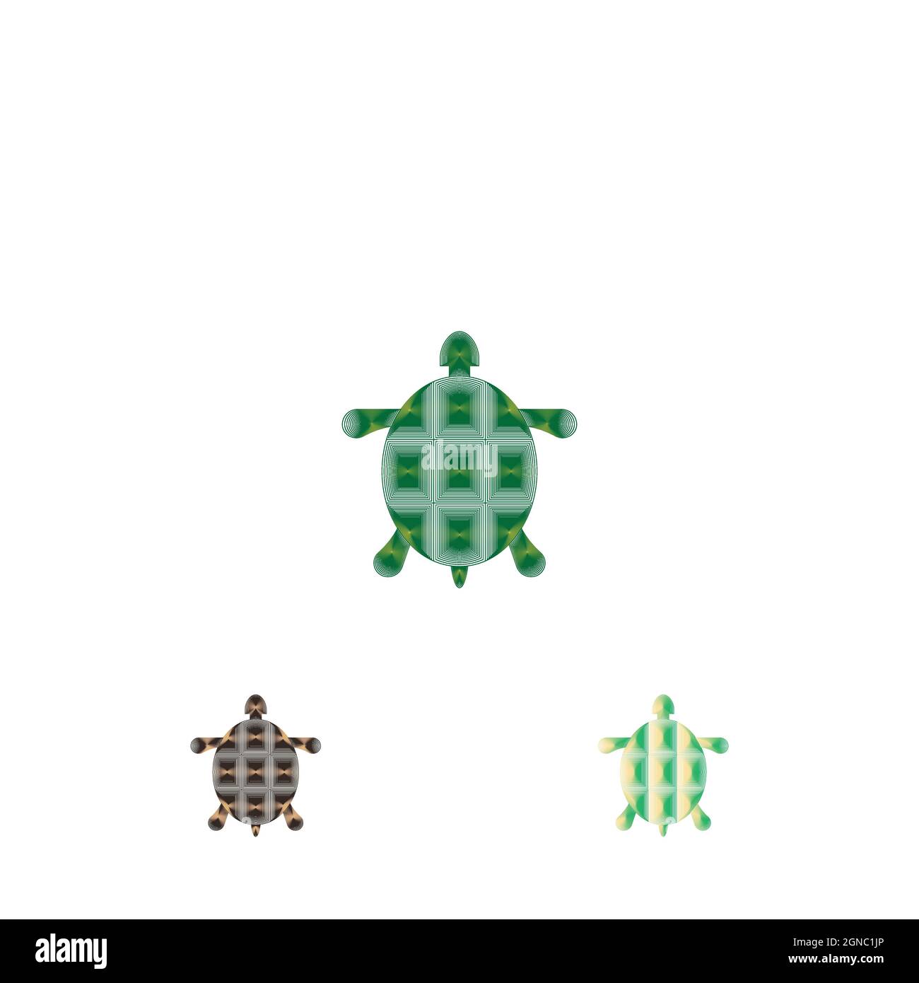 Turtle design logo vector. Turtle animal vector Stock Vector Image ...