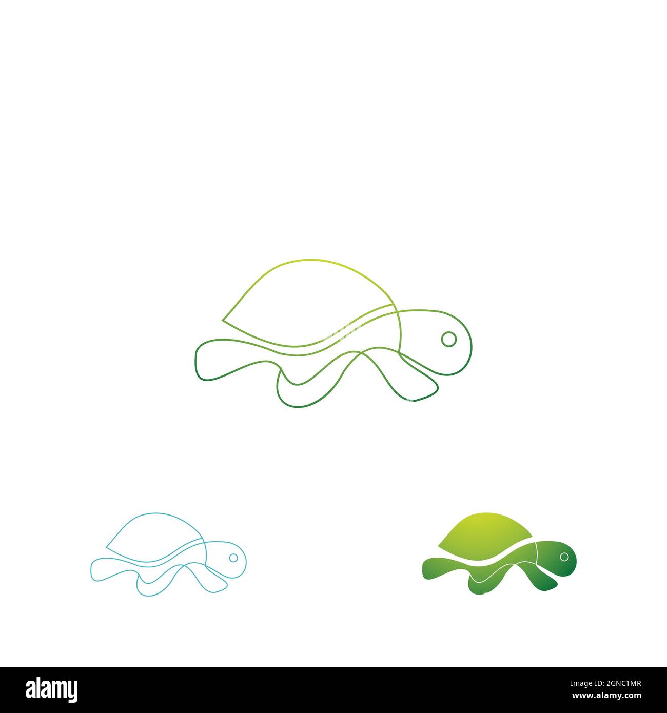 Turtle design logo vector. Turtle animal vector Stock Vector Image ...