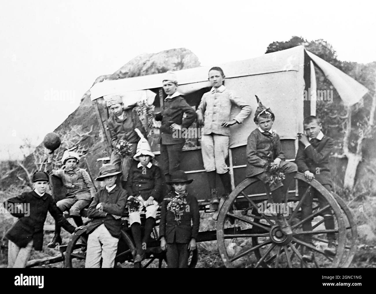 A Boer family, Victorian period Stock Photo - Alamy
