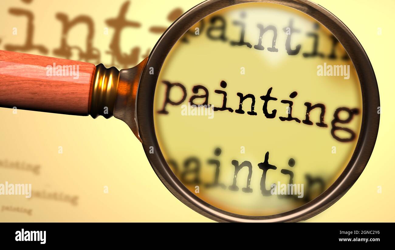 Word painting word hi-res stock photography and images - Alamy