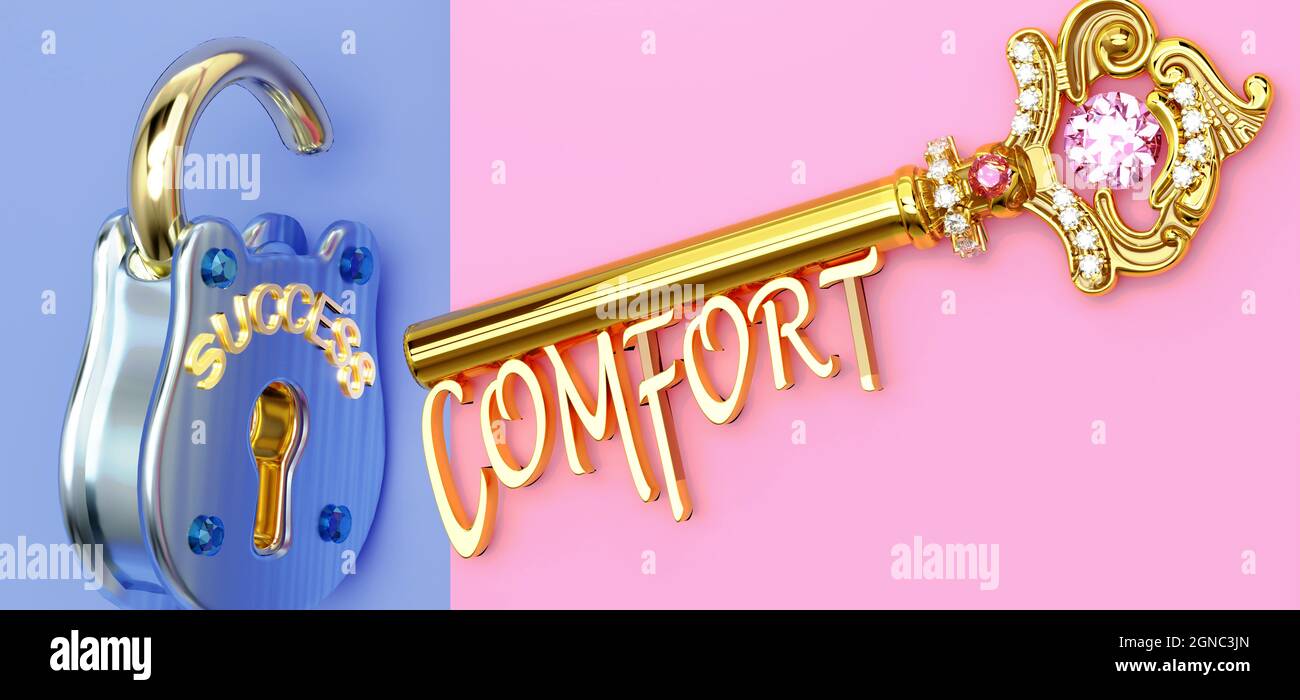 Key to success is Comfort - to win in work, business, family or life ...