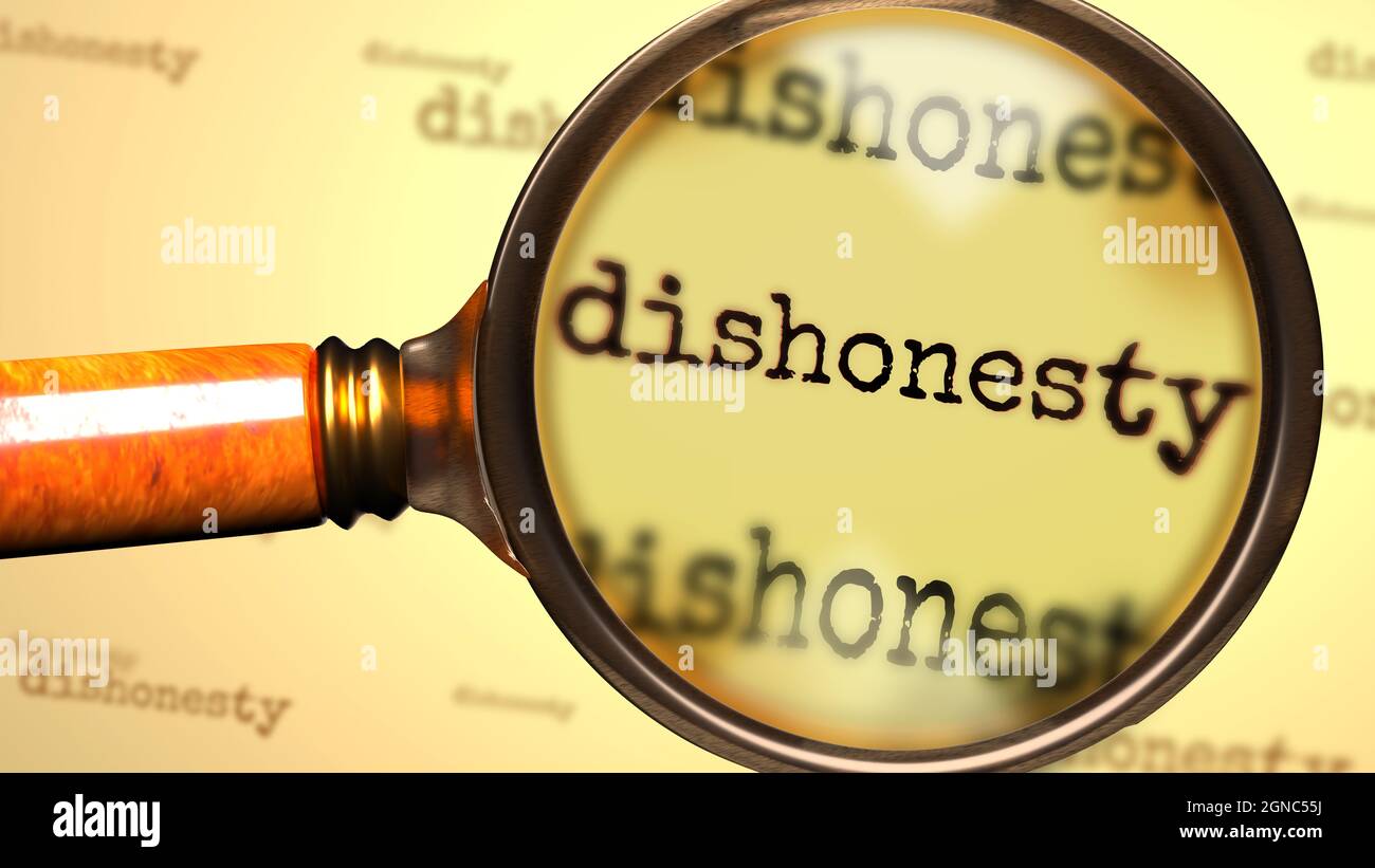 Dishonesty hi-res stock photography and images - Alamy