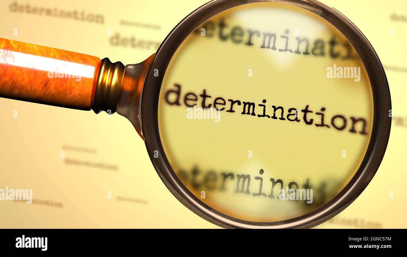 Determination word hi-res stock photography and images - Alamy