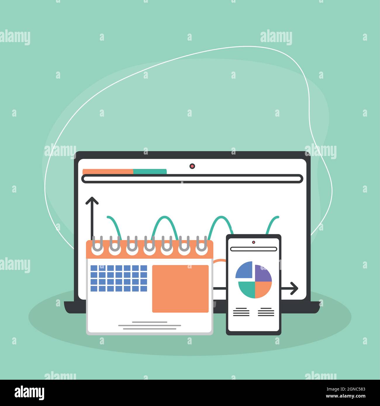 analytics data diagram Stock Vector Image & Art - Alamy
