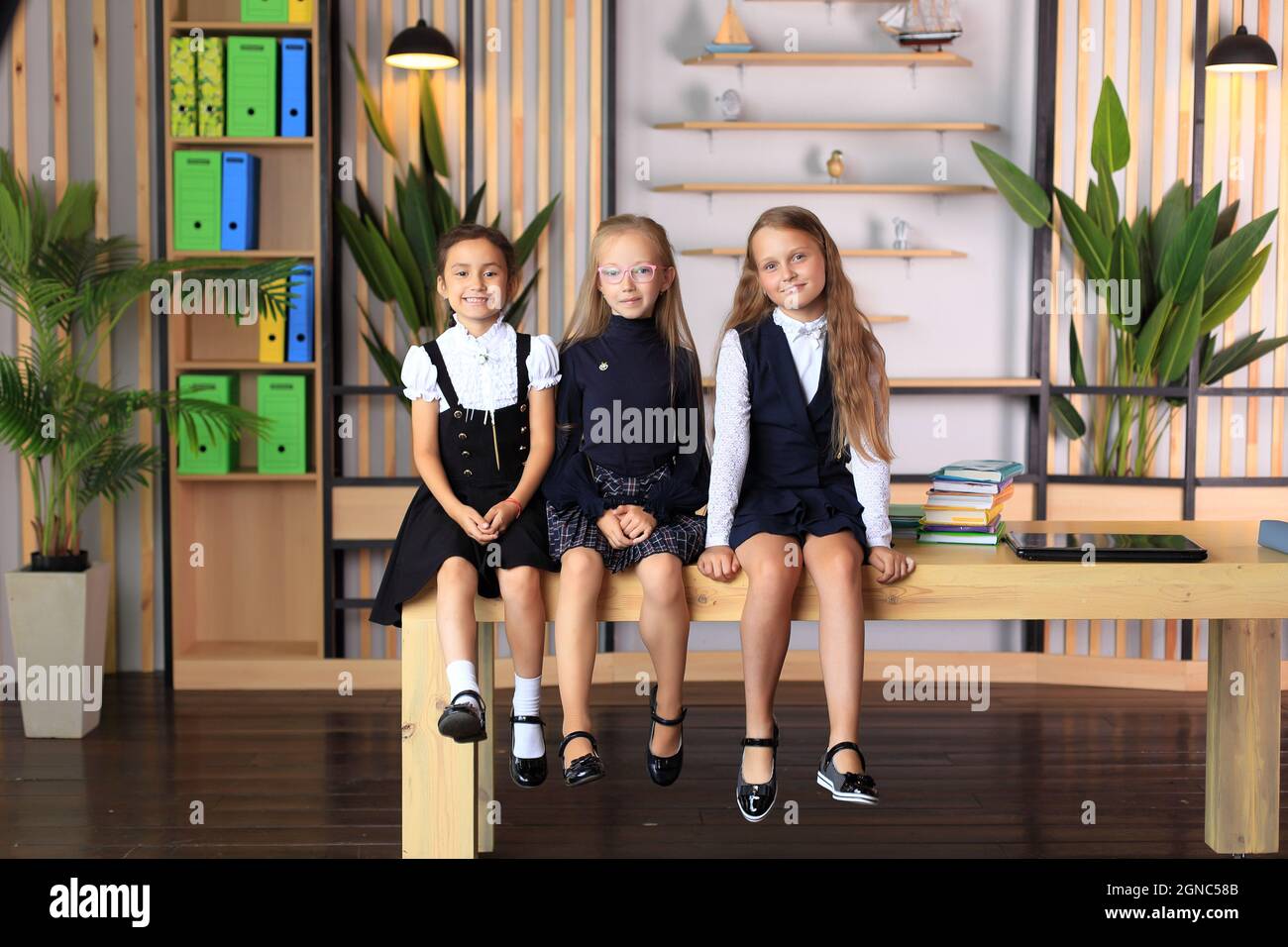 Schoolgirls in their uniforms hi-res stock photography and images - Alamy