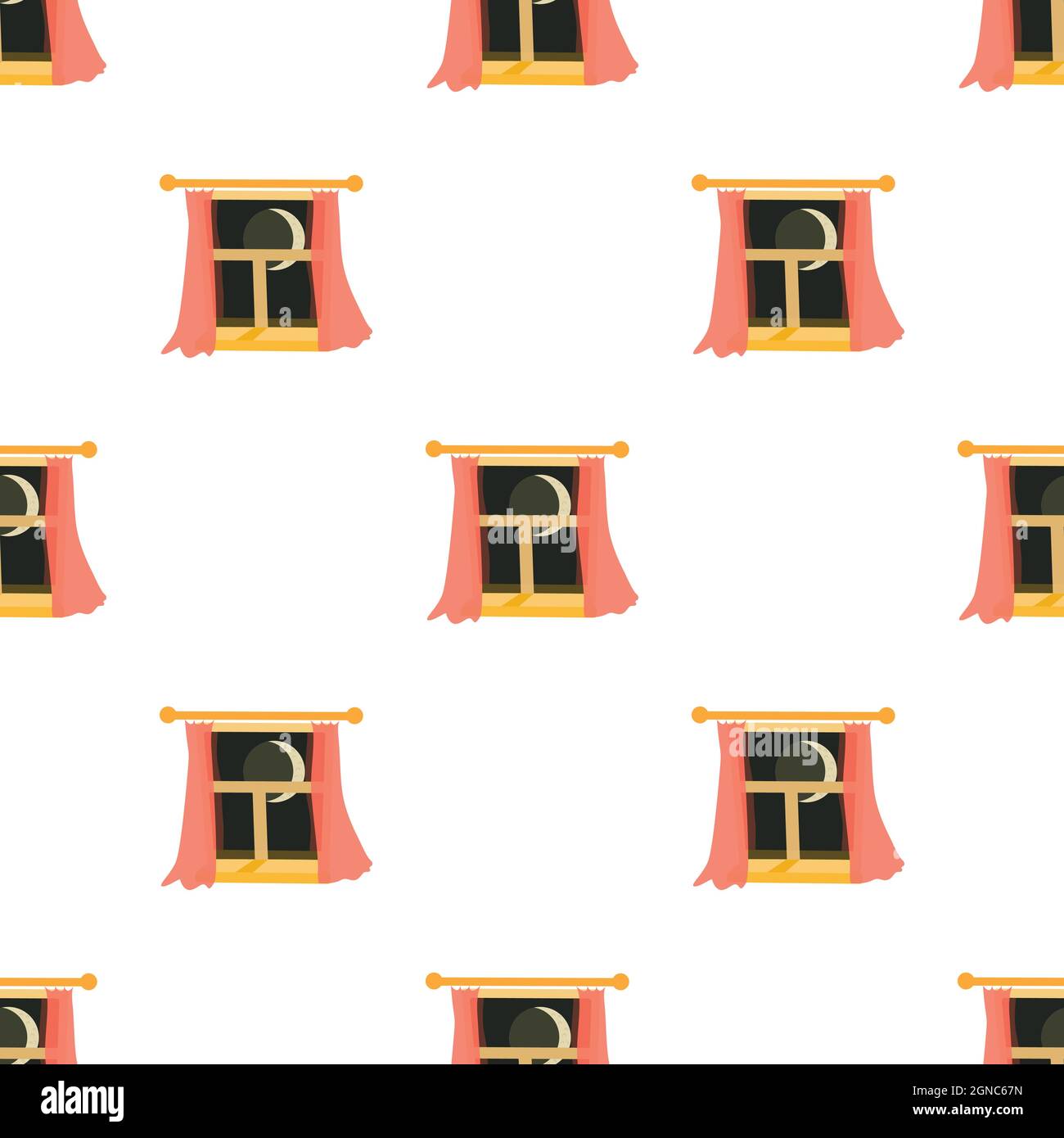 Window night pattern seamless background texture repeat wallpaper ...